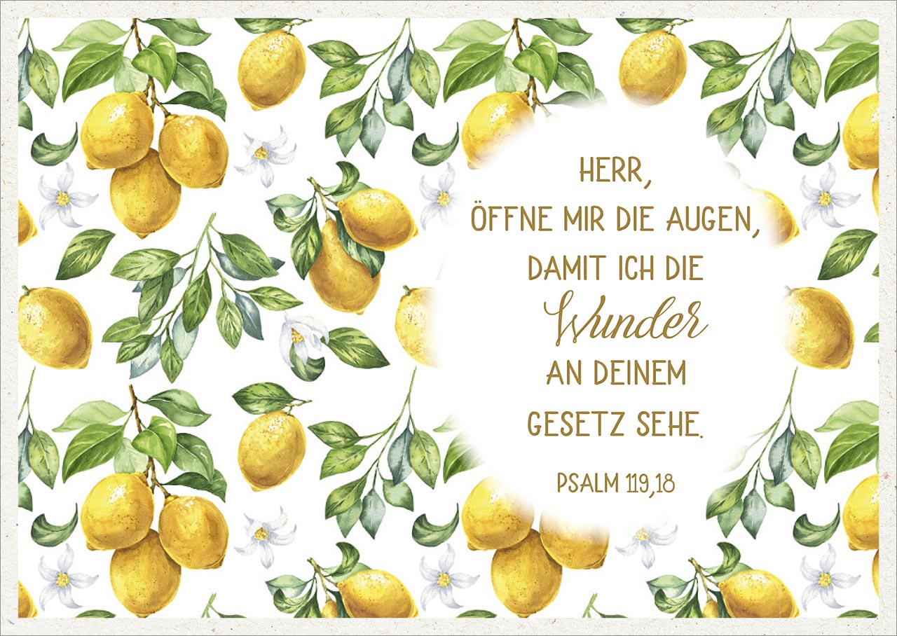 Postkarte Herr, öffne mir die Augen | Bolanz